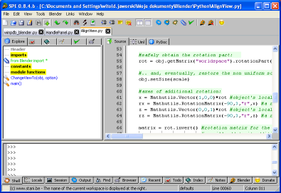 Python IDE for Blender